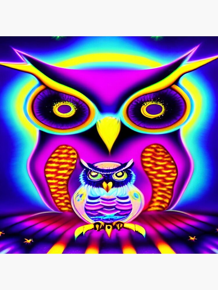 "Wise Owl" Sticker for Sale by TheJungleWorld | Redbubble