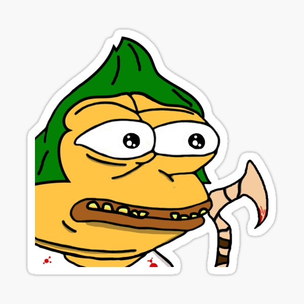 "Pudge monkaS" Sticker for Sale by RicoKosasih | Redbubble