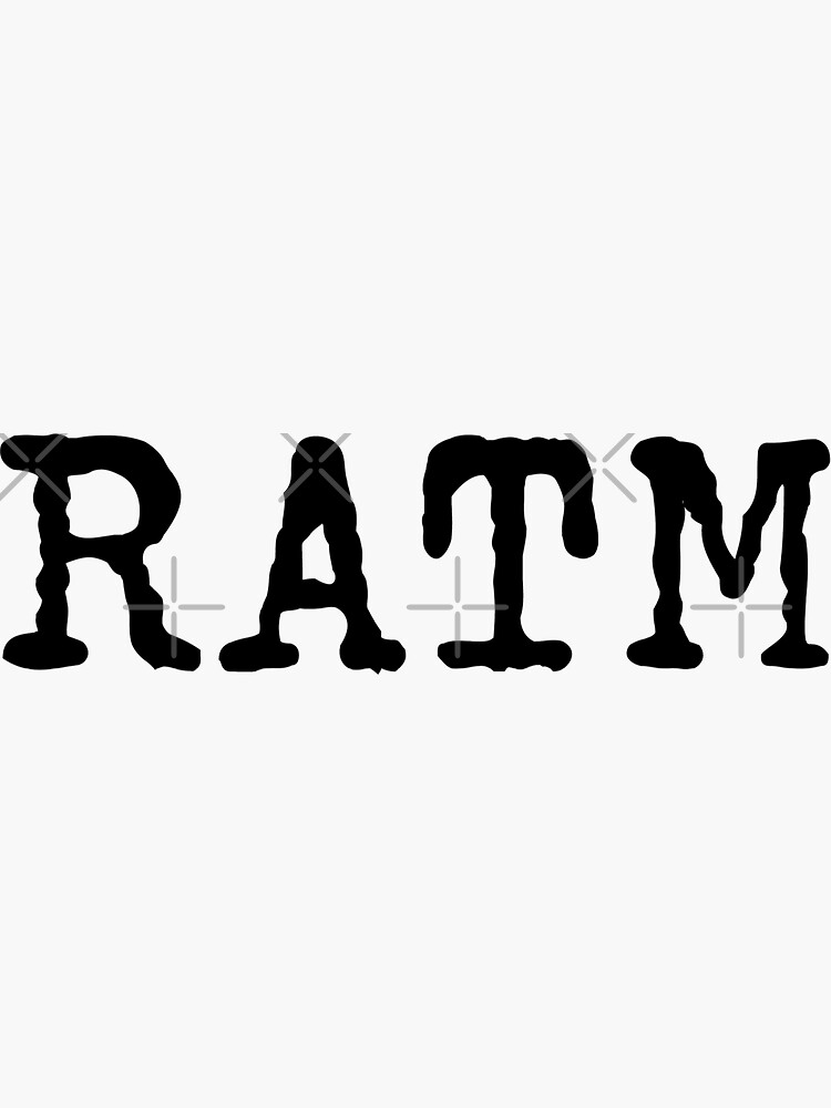 "RATM" Sticker for Sale by Trigger413 | Redbubble