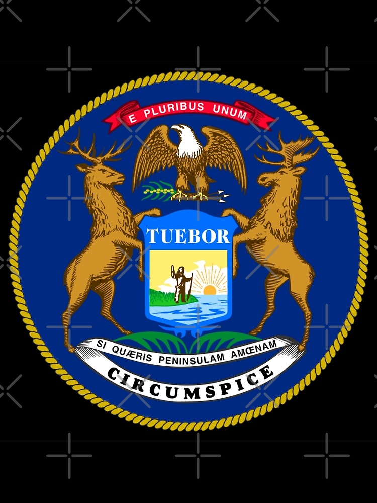 "Michigan Coat of Arms" Poster for Sale by Aleksander37 | Redbubble