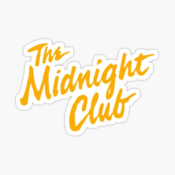 "the midnight club" Sticker for Sale by MURCPOSE | Redbubble