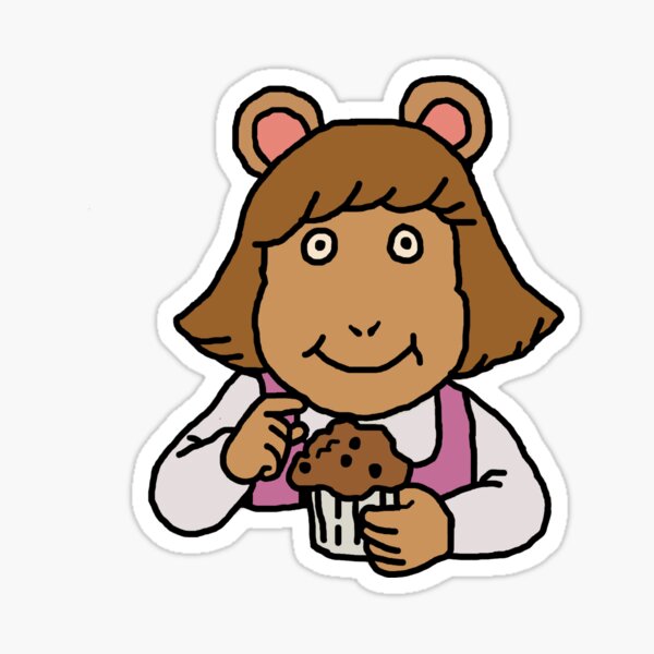Dw Arthur Eating Sticker For Sale By Emmae11 Redbubble