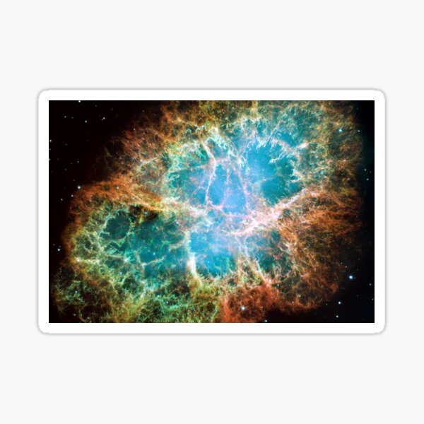 "Hubble Crab Nebula" Sticker for Sale by L-M-Designs | Redbubble