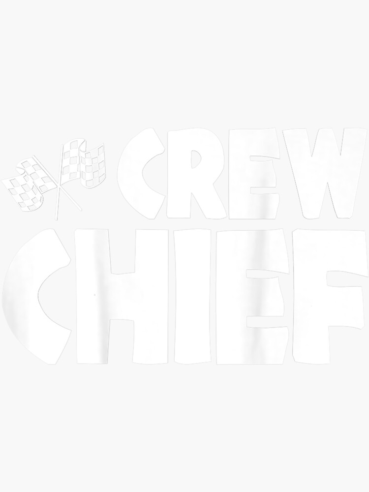 "Crew Chief Pit Crew Racing Team T-Shirt" Sticker for Sale by ...
