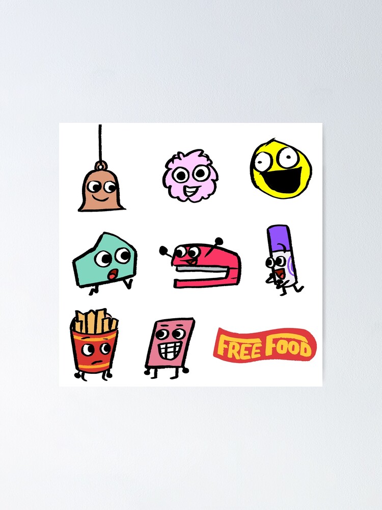 "BFB FREE FOOD Pack" Poster for Sale by MsBonnie | Redbubble