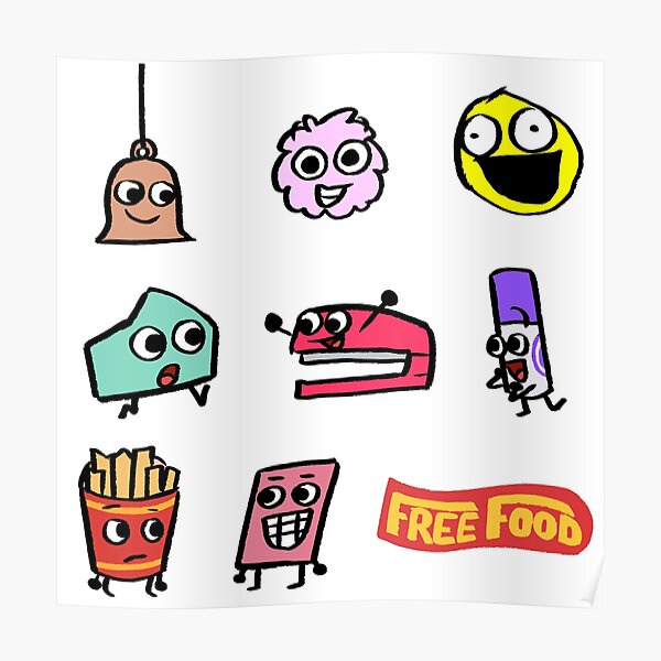 "BFB FREE FOOD Pack" Poster for Sale by MsBonnie | Redbubble