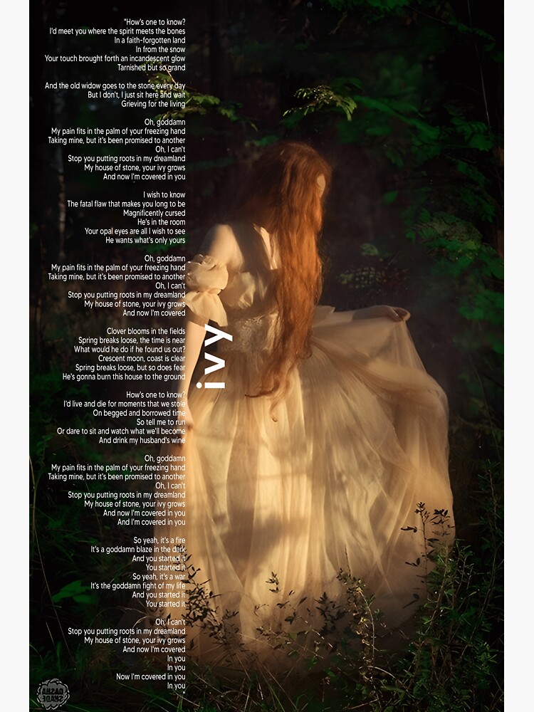 "Ivy Taylor Swift - Evermore song" Sticker for Sale by AvaiWelch ...