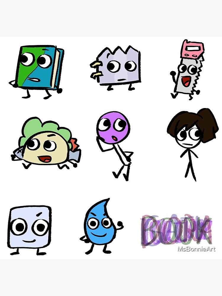 "BFB BLEH GABOP Pack" Poster for Sale by MsBonnie | Redbubble