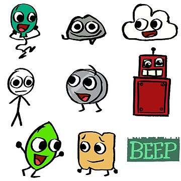 "BFB BEEP Pack" Sticker for Sale by MsBonnie | Redbubble