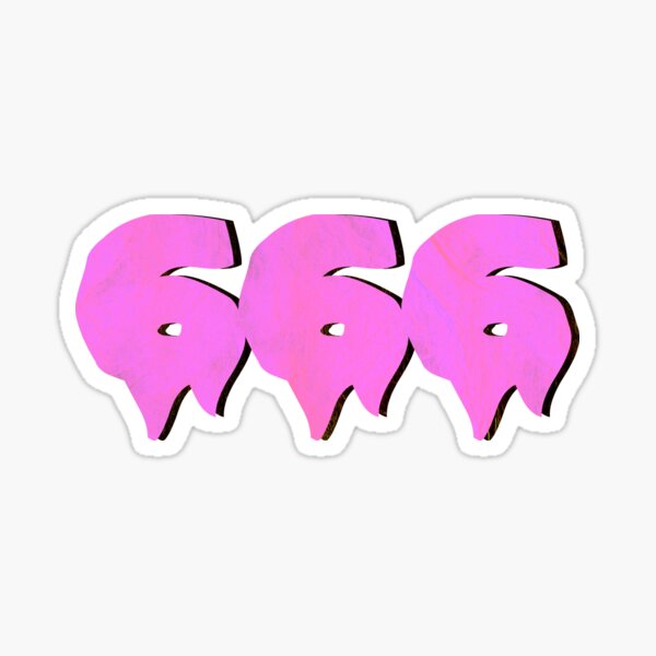 "666" Sticker for Sale by MikeDece | Redbubble