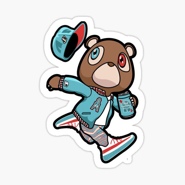 "Running dropout bear" Sticker for Sale by hunterpath | Redbubble