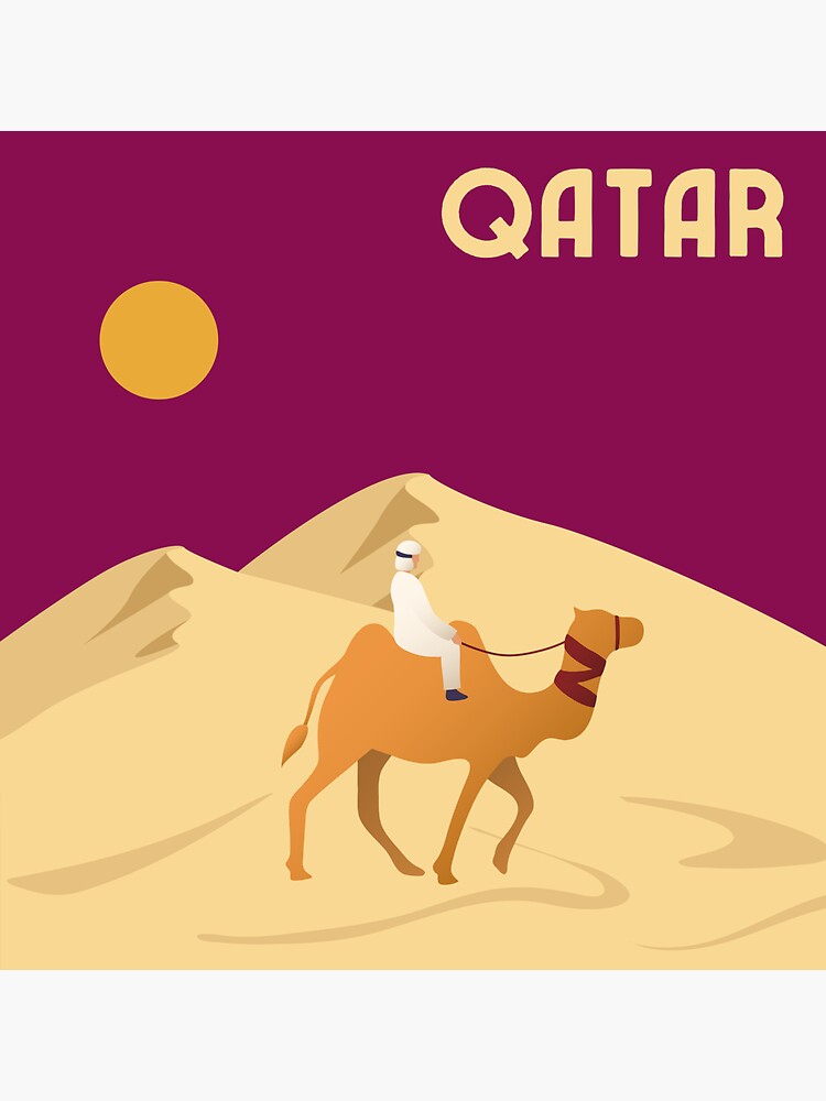 "Qatar 2022" Sticker for Sale by MandyLS24 | Redbubble