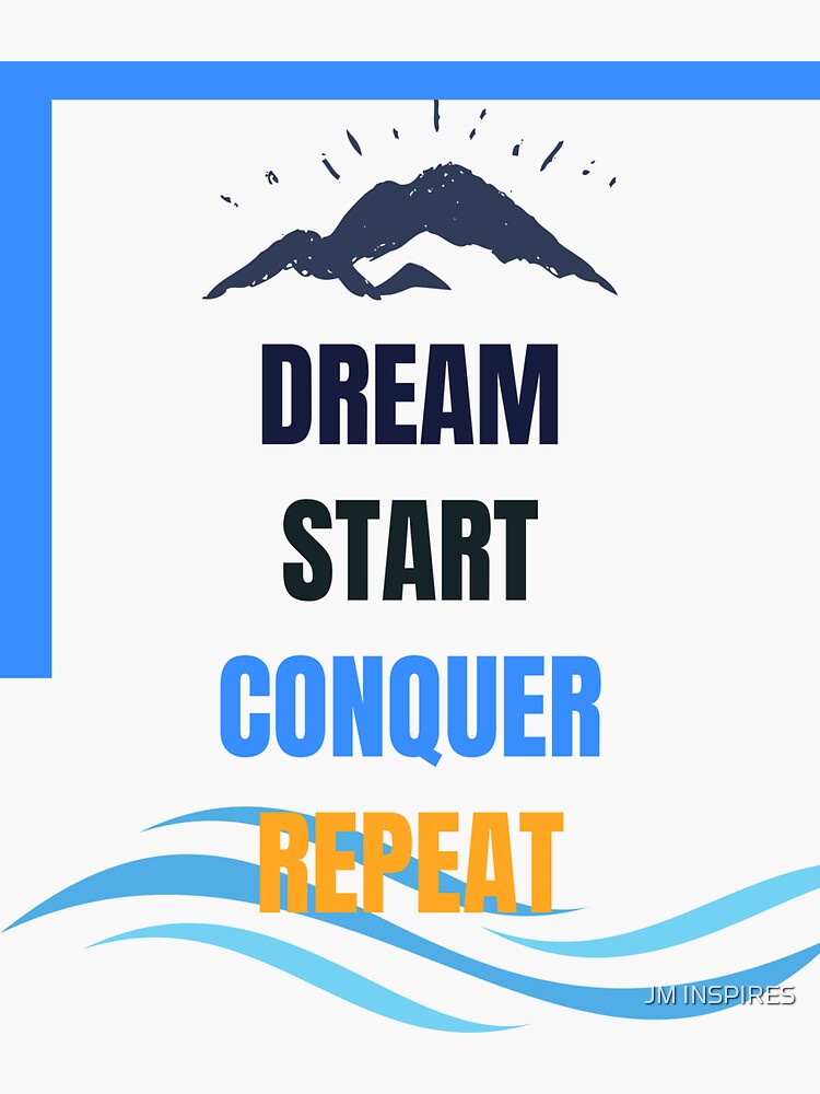 "READY TO WIN; CONQUER LIFE" Sticker for Sale by Jojamisiekaba | Redbubble