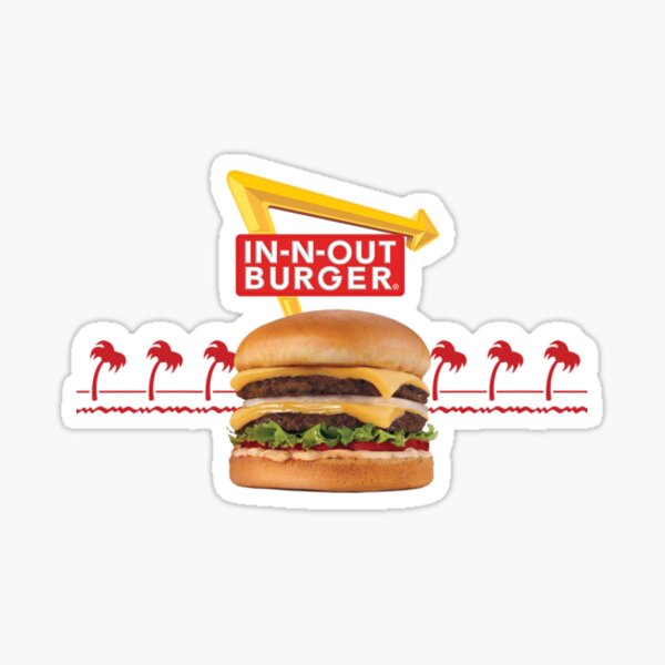 " BEST SELLING - In N Out Burger " Sticker for Sale by HuaiyinWorks ...