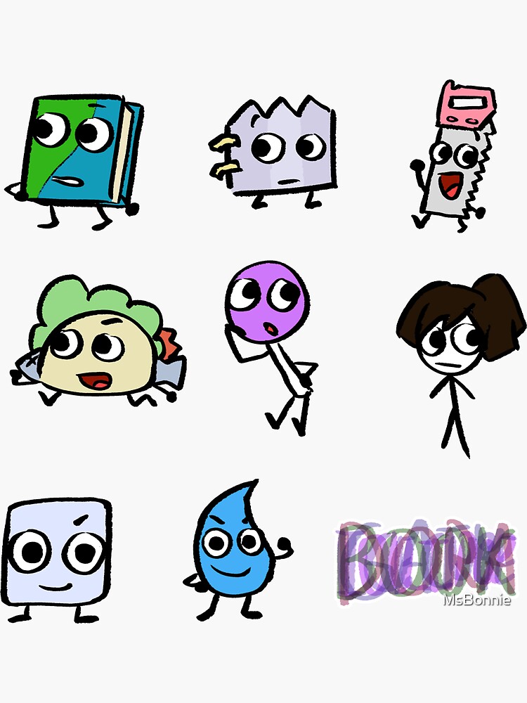 Bfb Bleh Gabop Pack Sticker For Sale By Msbonnie Redbubble