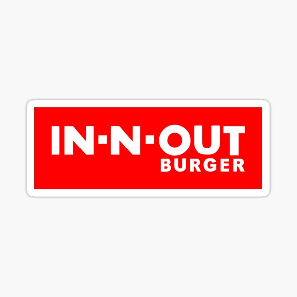 " BEST SELLING - In N Out Burger " Sticker for Sale by CalvaryWorks ...