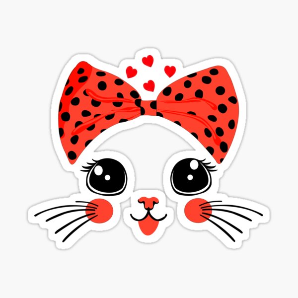 "Design Mimi cat / Illustration cat / Manga cat" Sticker for Sale by ...