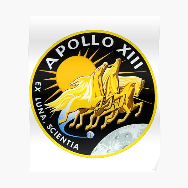 "Apollo 13 logo " Poster for Sale by TracyJohnsonw | Redbubble