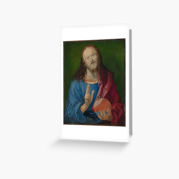 "Salvator Mundi Jesus Christ by Albrecht Dürer" Greeting Card for Sale ...