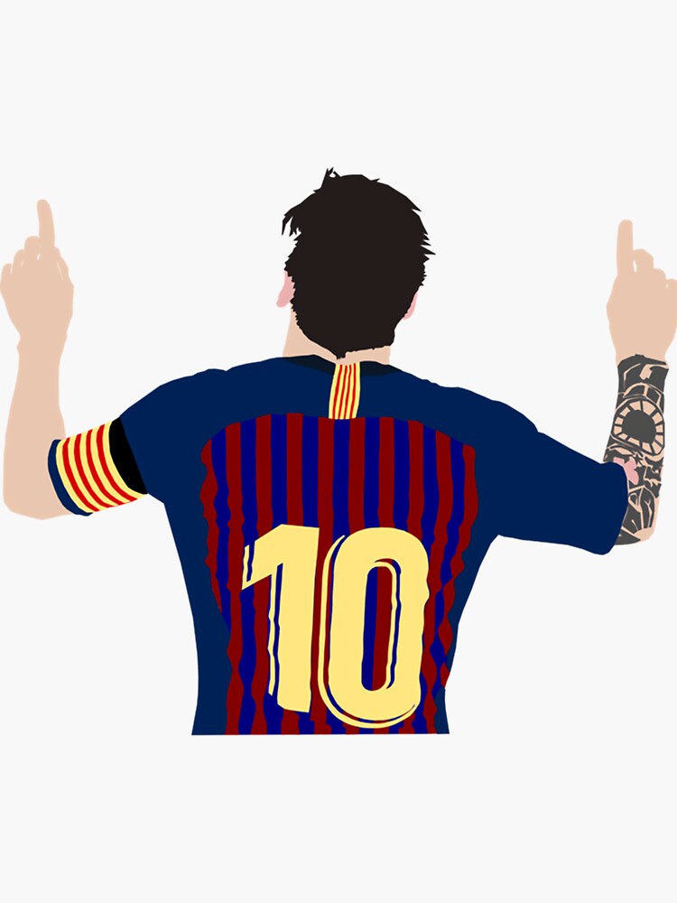"Lionel-Messi-Iconic-Goal-Celebration-o44" Sticker for Sale by ...