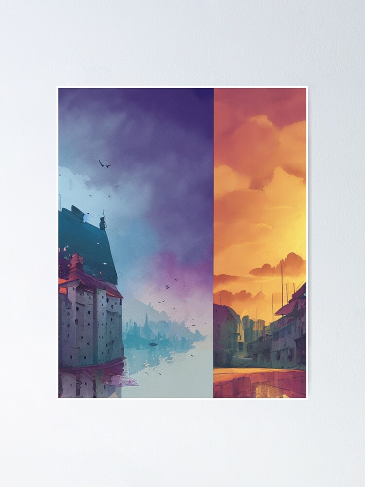 "Patchwork Seasons Art - Colorful Season Patchwork Cartoon Art" Poster ...