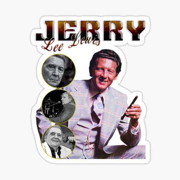 "Jerry Lee Lewis" Sticker for Sale by rayummy8 | Redbubble