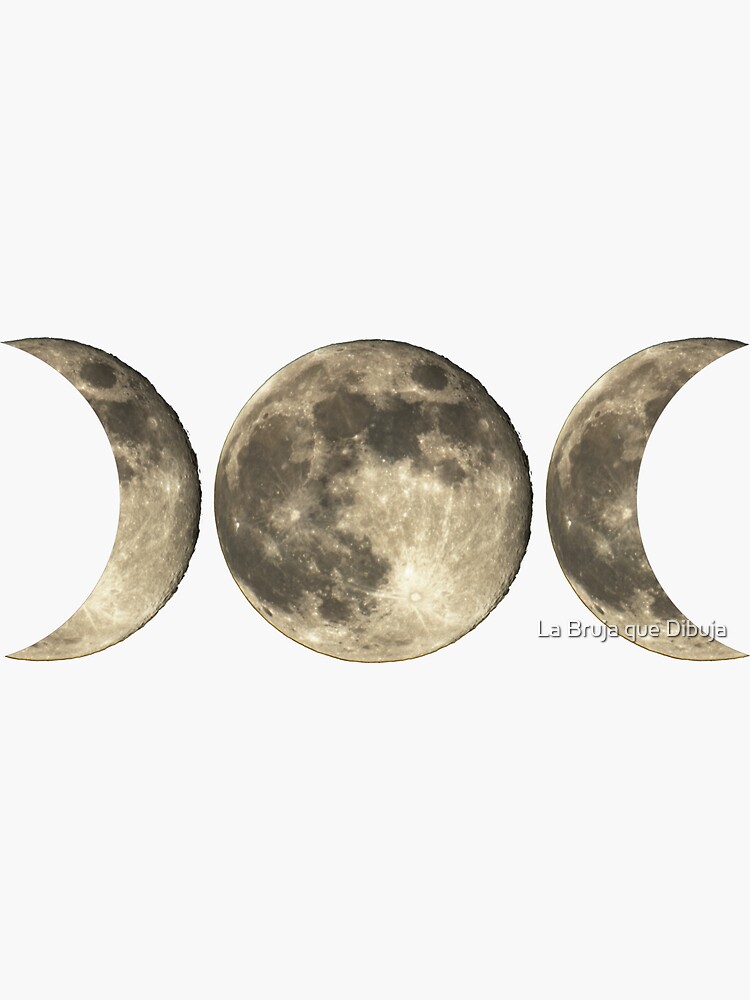 "The triple moon" Sticker for Sale by VioletaOrts | Redbubble