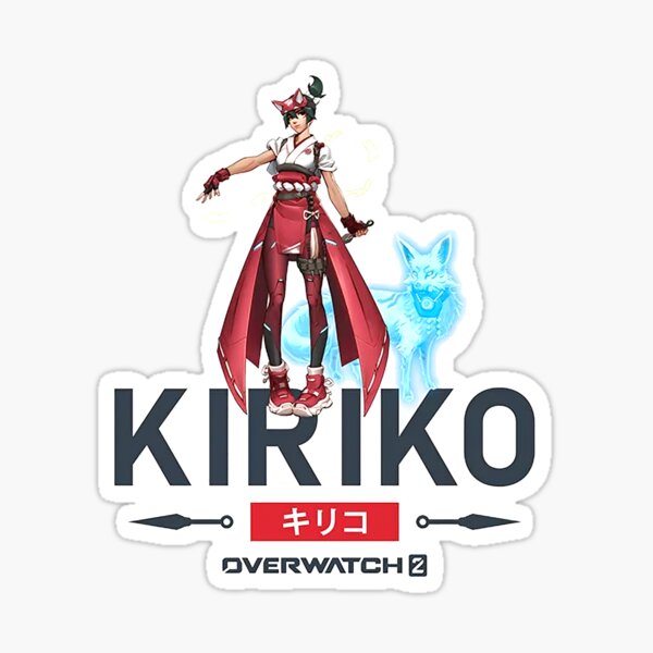 "Kiriko a Kiriko" Sticker for Sale by Wirony | Redbubble