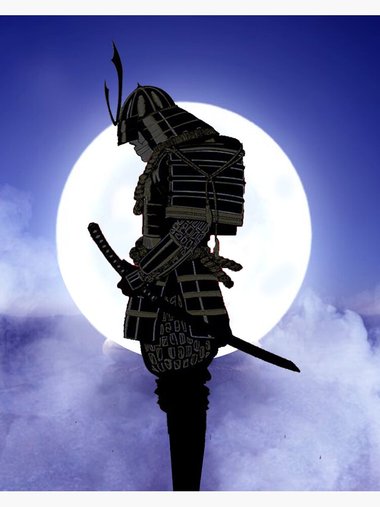 "samurai moon" Sticker for Sale by samuraimoon | Redbubble