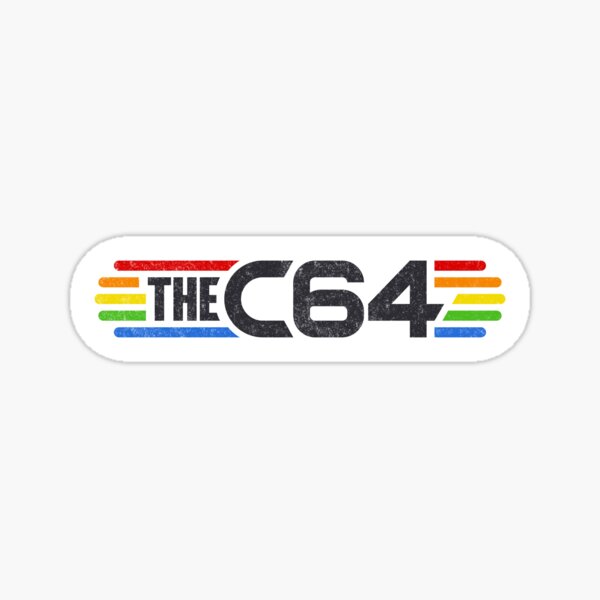 "Commodore 64 vintage logo" Sticker for Sale by Primotees | Redbubble