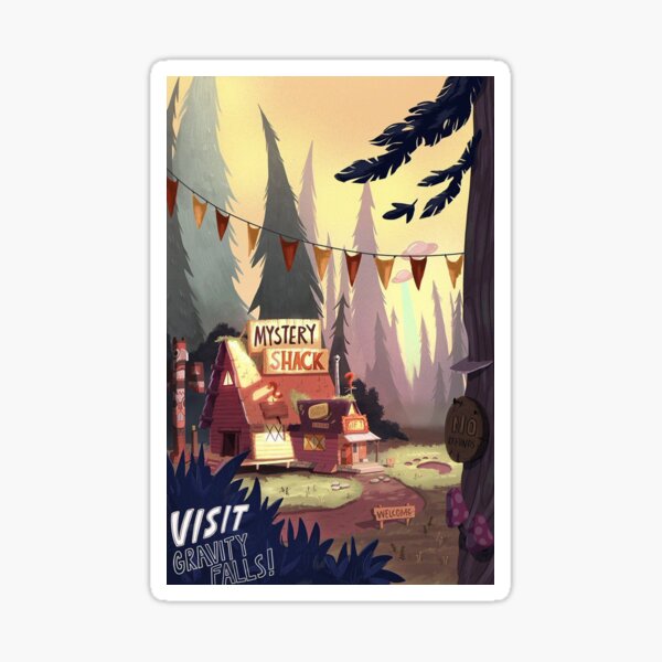 "Mystery Shack " Sticker for Sale by erineskinton | Redbubble