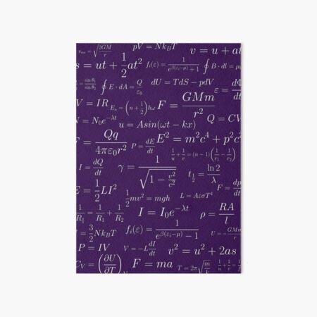 "Physics - purple" Art Board Print for Sale by Hannah-C | Redbubble