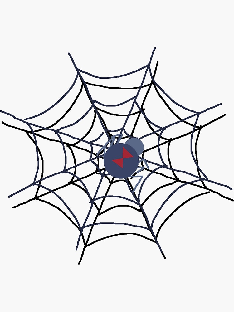 "Spider web" Sticker for Sale by FoodCort11 | Redbubble