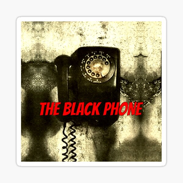 "the black phone" Sticker for Sale by yoftan | Redbubble
