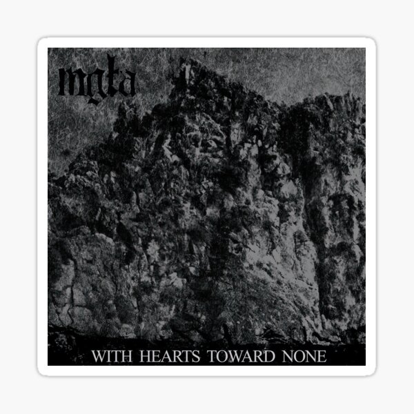 "mgla With hearts toward none" Sticker for Sale by Eeriiteter4160 ...