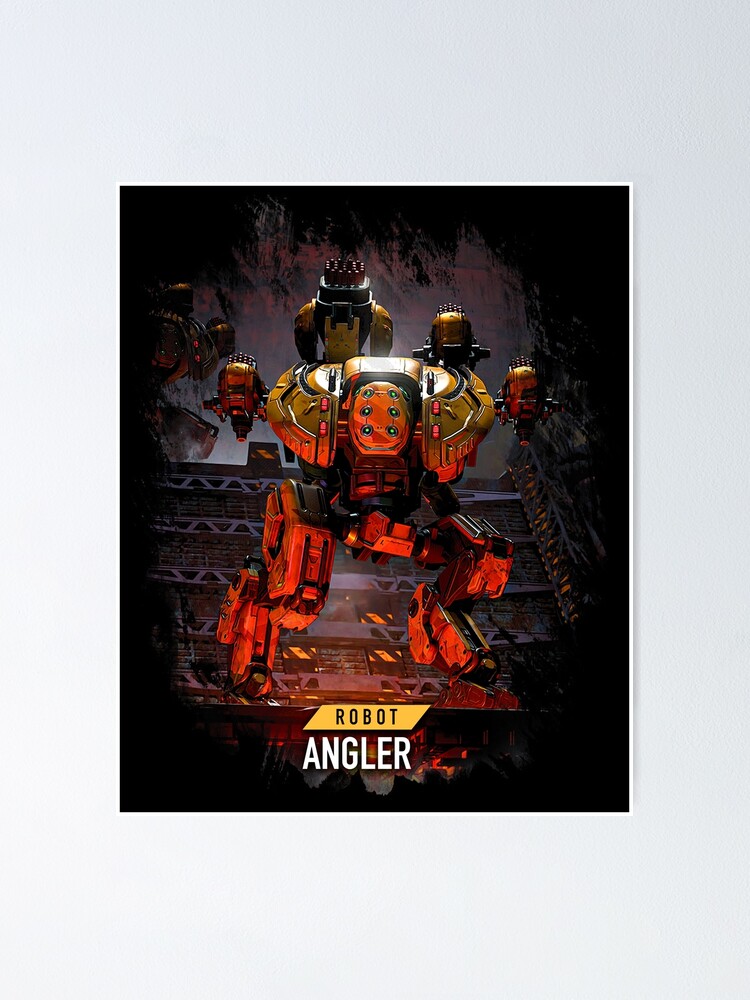 "Robot Angler at War Zone" Poster for Sale by HexOne | Redbubble