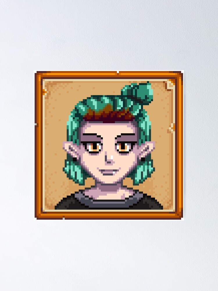 "Amity Blight SDV-Style Portrait Framed" Poster for Sale by dopey-kun ...