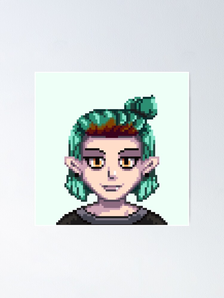 "Amity Blight SDV-Style Portrait" Poster for Sale by dopey-kun | Redbubble