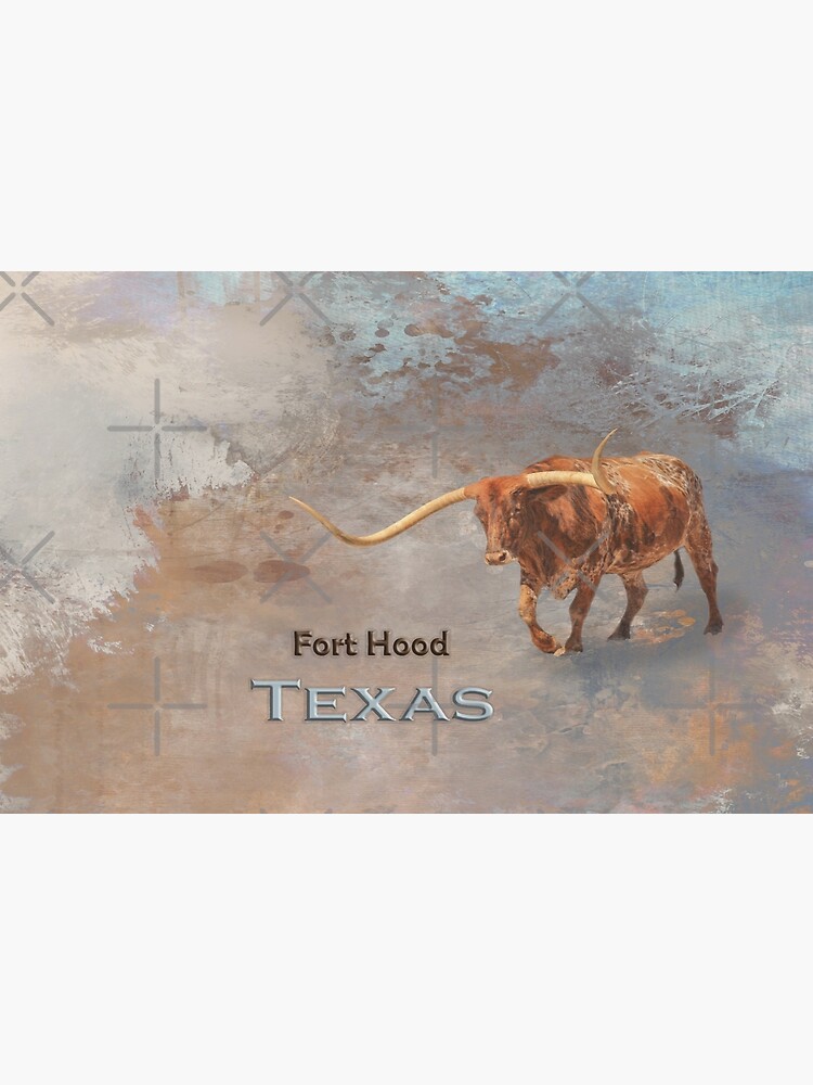"Longhorn Bull Fort Hood" Poster for Sale by fineart2017 | Redbubble