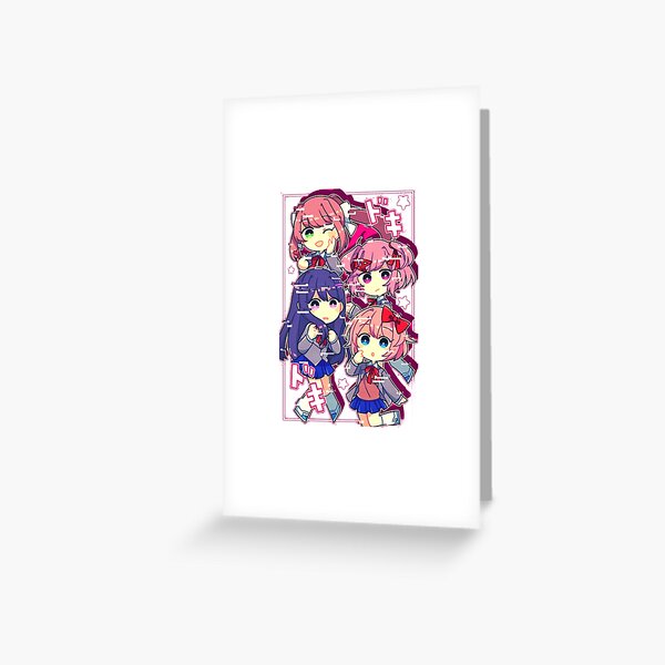 "Ddlc Ddlc Backpack" Greeting Card for Sale by mythys | Redbubble