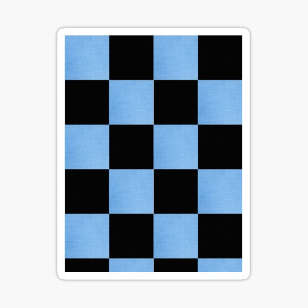 "Patchwork Pattern - blue and black" Sticker for Sale by RogueWords ...