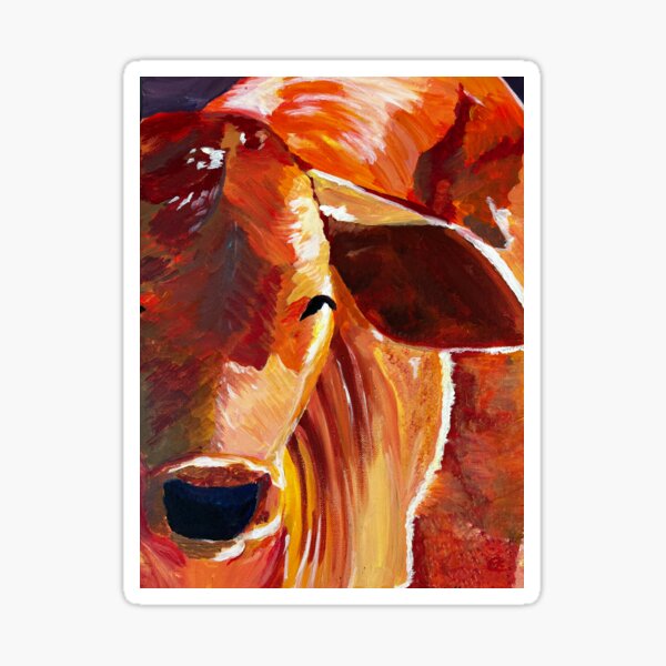 "Baby Calf" Sticker for Sale by MichelleCroner | Redbubble