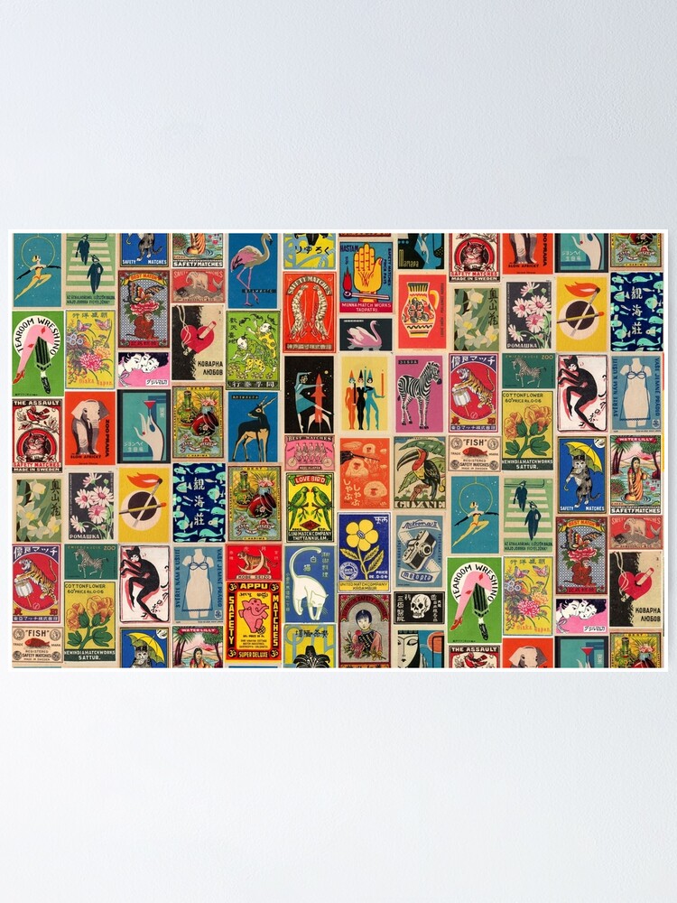"Zadro (Vintage Matchbox Wallpaper)" Poster for Sale by the-dinsdale ...