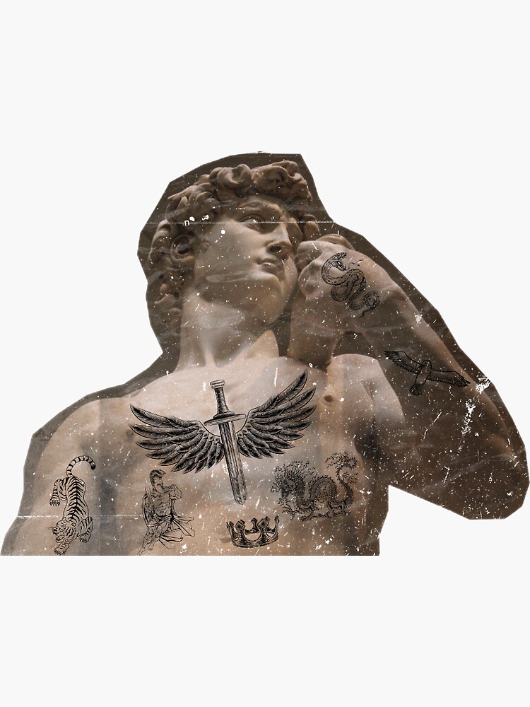 "Statue of David" Sticker for Sale by Mr-Polar-Bear | Redbubble