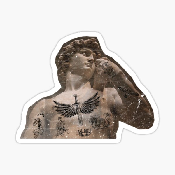 "Statue of David" Sticker for Sale by Mr-Polar-Bear | Redbubble