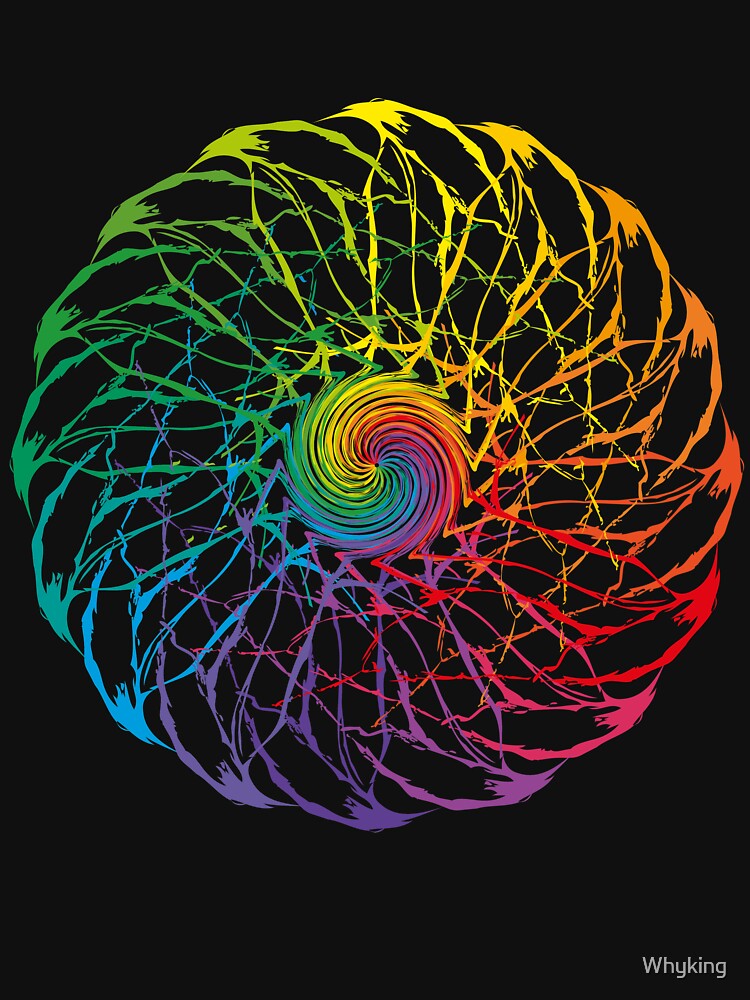 "Chaotic Geometrical Circle | Pattern vector" T-shirt by Whyking ...