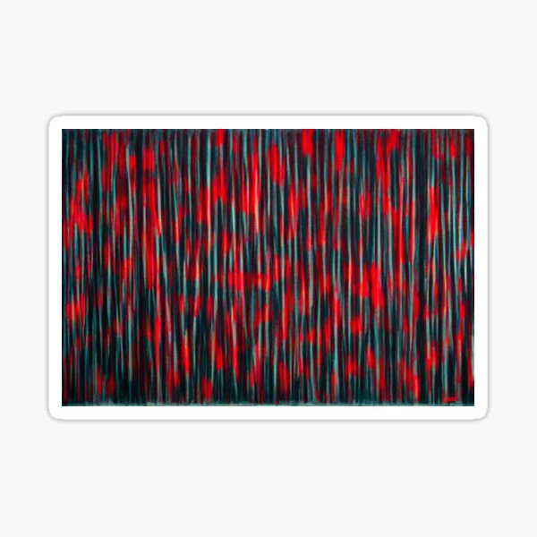"Abstract Red and Black" Sticker for Sale by calibrit | Redbubble