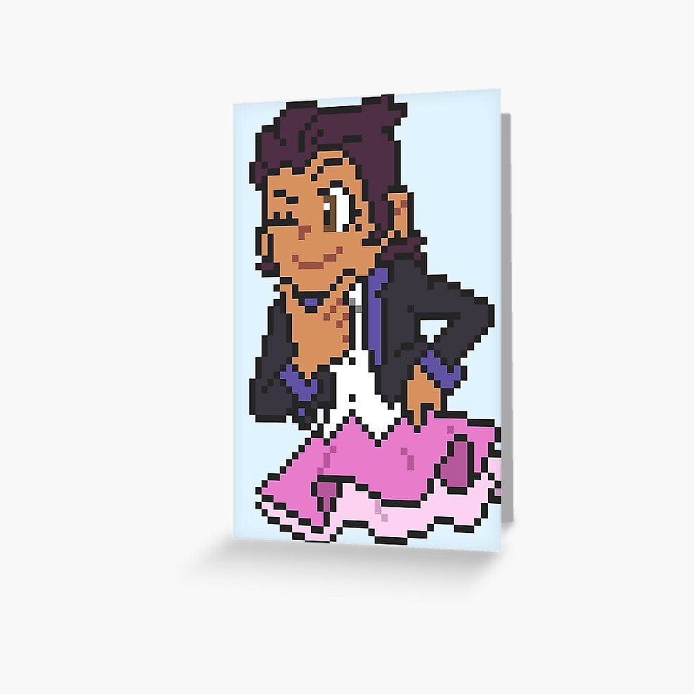 Luz Noceda Grom Pixel Art Greeting Card For Sale By Dopey Kun Redbubble