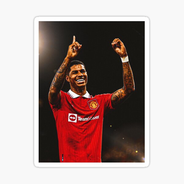 "MARCUS RASHFORD GOAL CELEBRATION" Sticker for Sale by Shane-Art ...