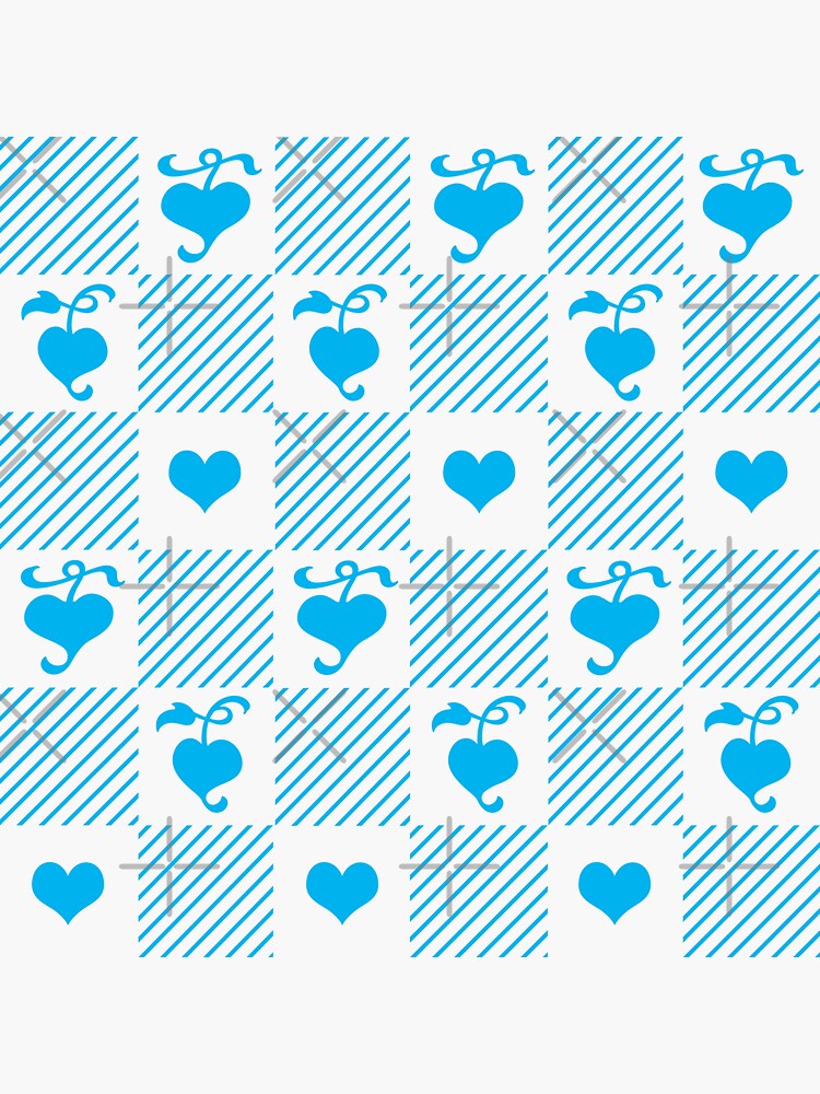 "Light Blue Growing Hearts" Sticker for Sale by michiluli | Redbubble